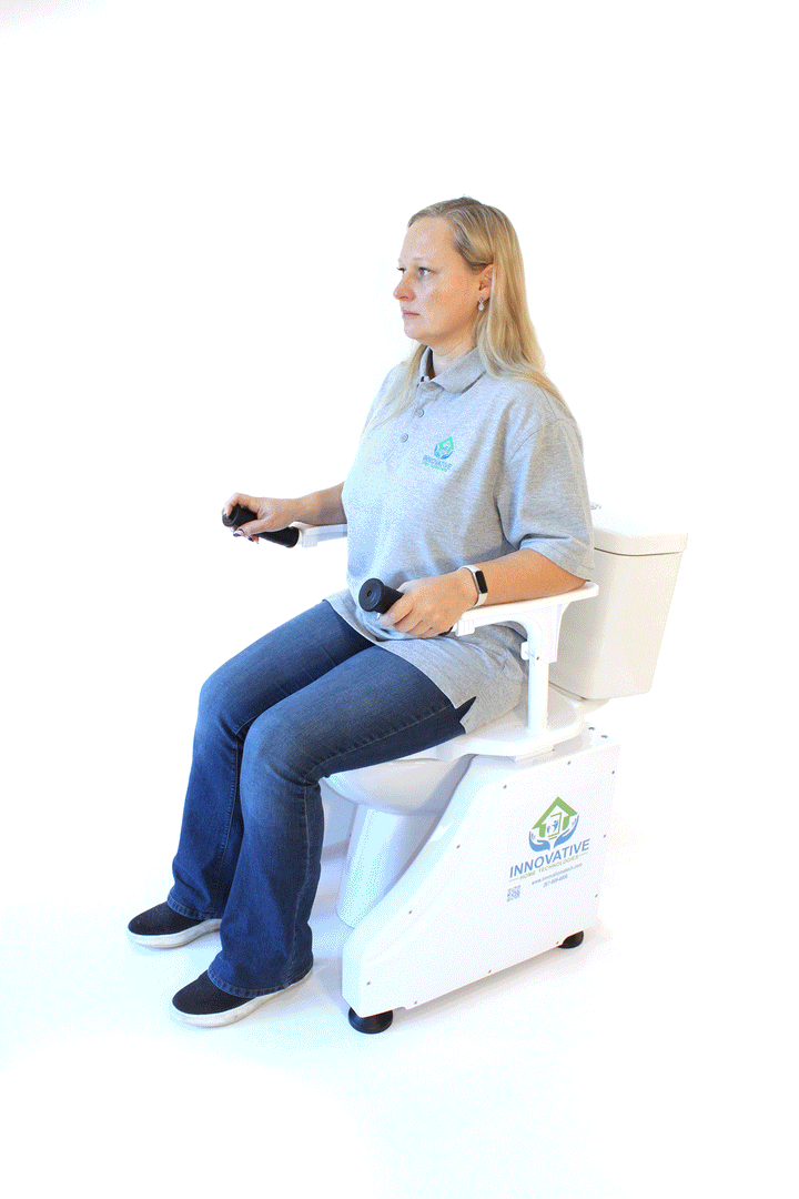 LuxeLift Bidet Powered Electric Toilet Lift Seat Riser for Disabled ...