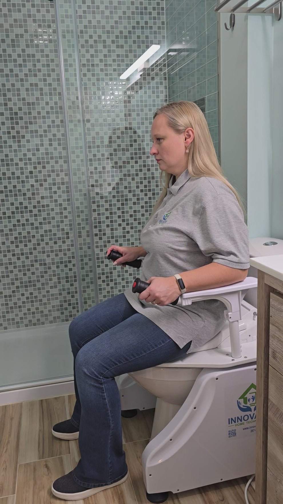 EaseLift Powered Electric Toilet Lift Seat Riser for Disabled & Seniors ...